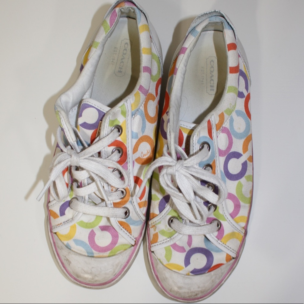 Coach Barrett Sneaker In Multi-Colored C Pattern - Gem
